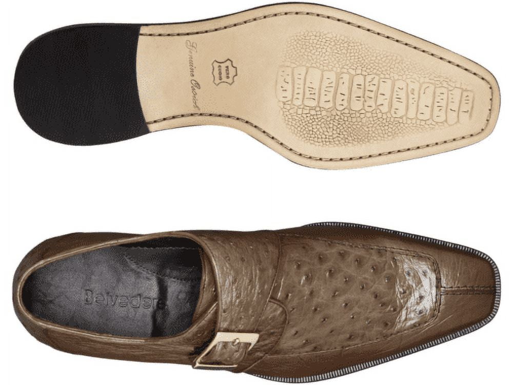 Belvedere Josh Brown Genuine Ostrich Monk Strap Men’s Shoe (9 ...