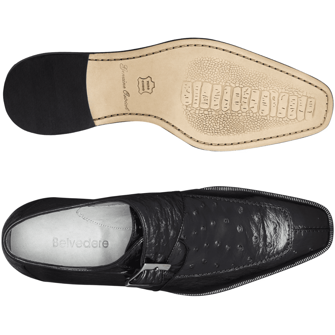 Belvedere, Josh, Genuine Ostrich Men's Dress Shoe - Walmart.com