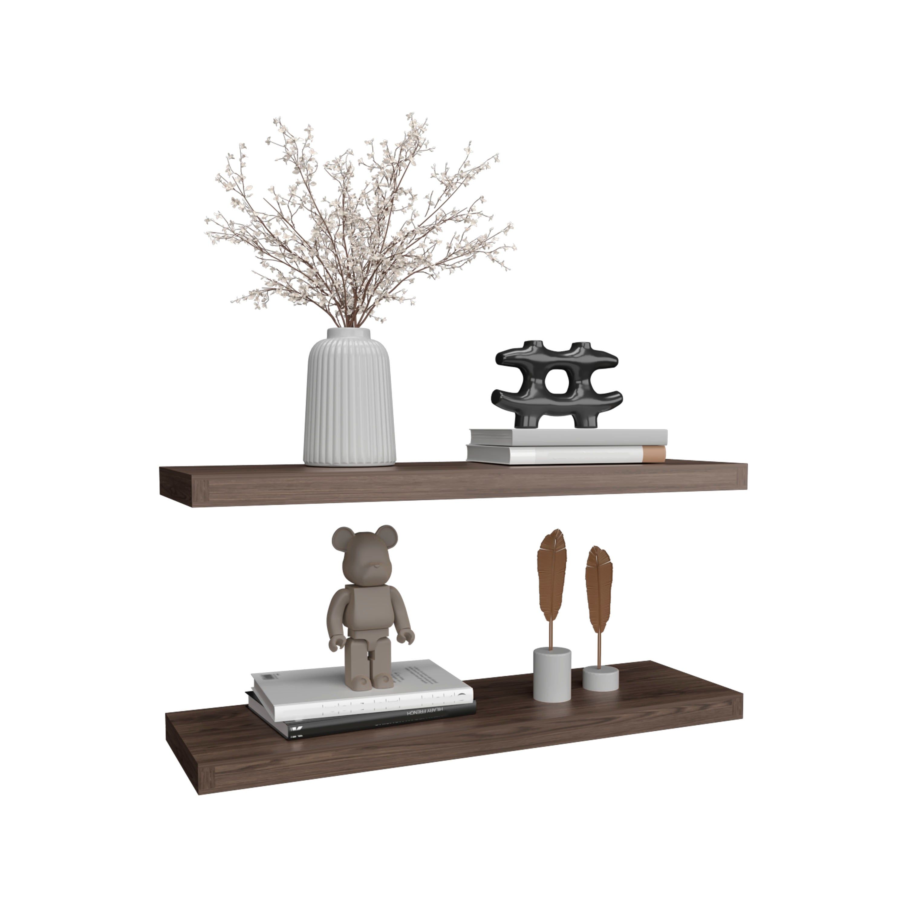 Belville Floating Shelves, 2 Shelves, 1.50" H - Walmart.com