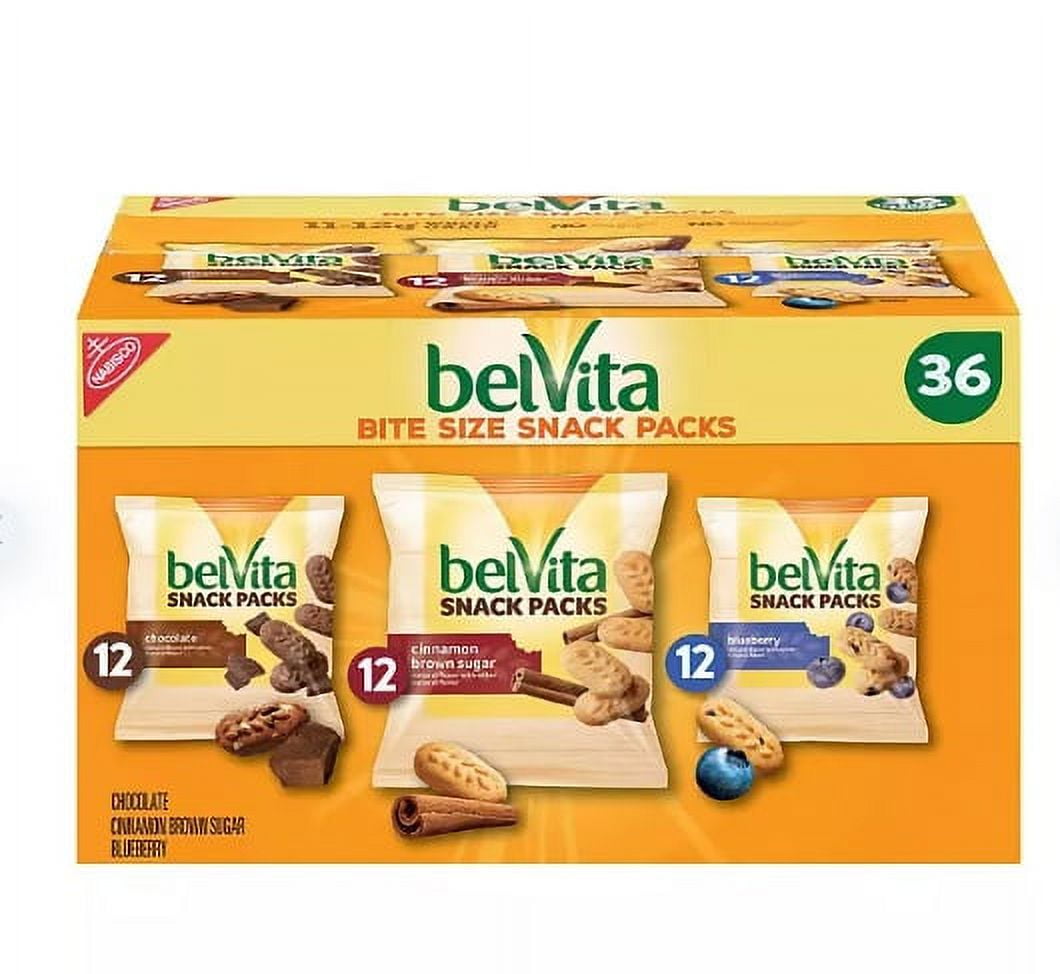 belVita Bites Variety Pack, Mini Breakfast Biscuits, Blueberry ...