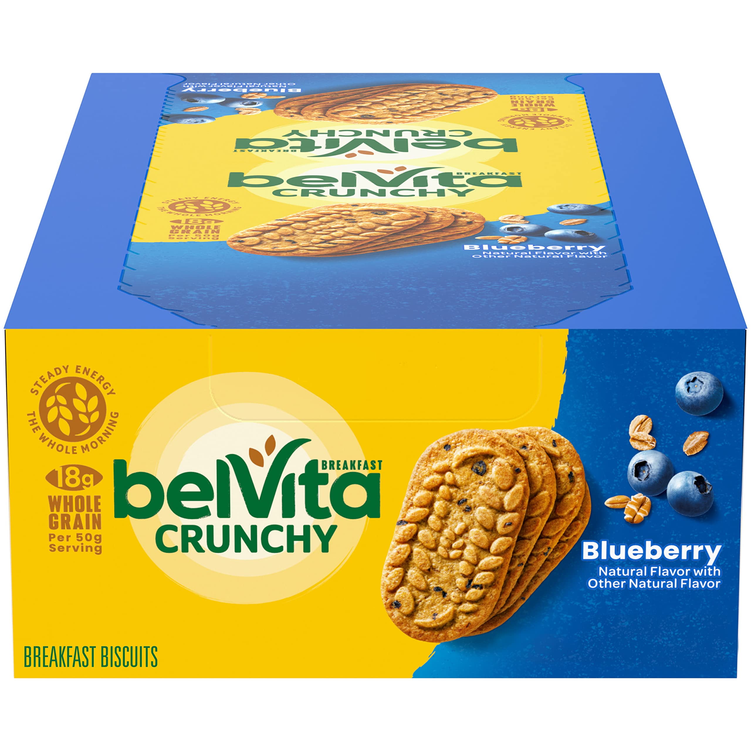 Belvita Blueberry Breakfast Biscuits, 8 Packs (4 Biscuits Per Pack ...