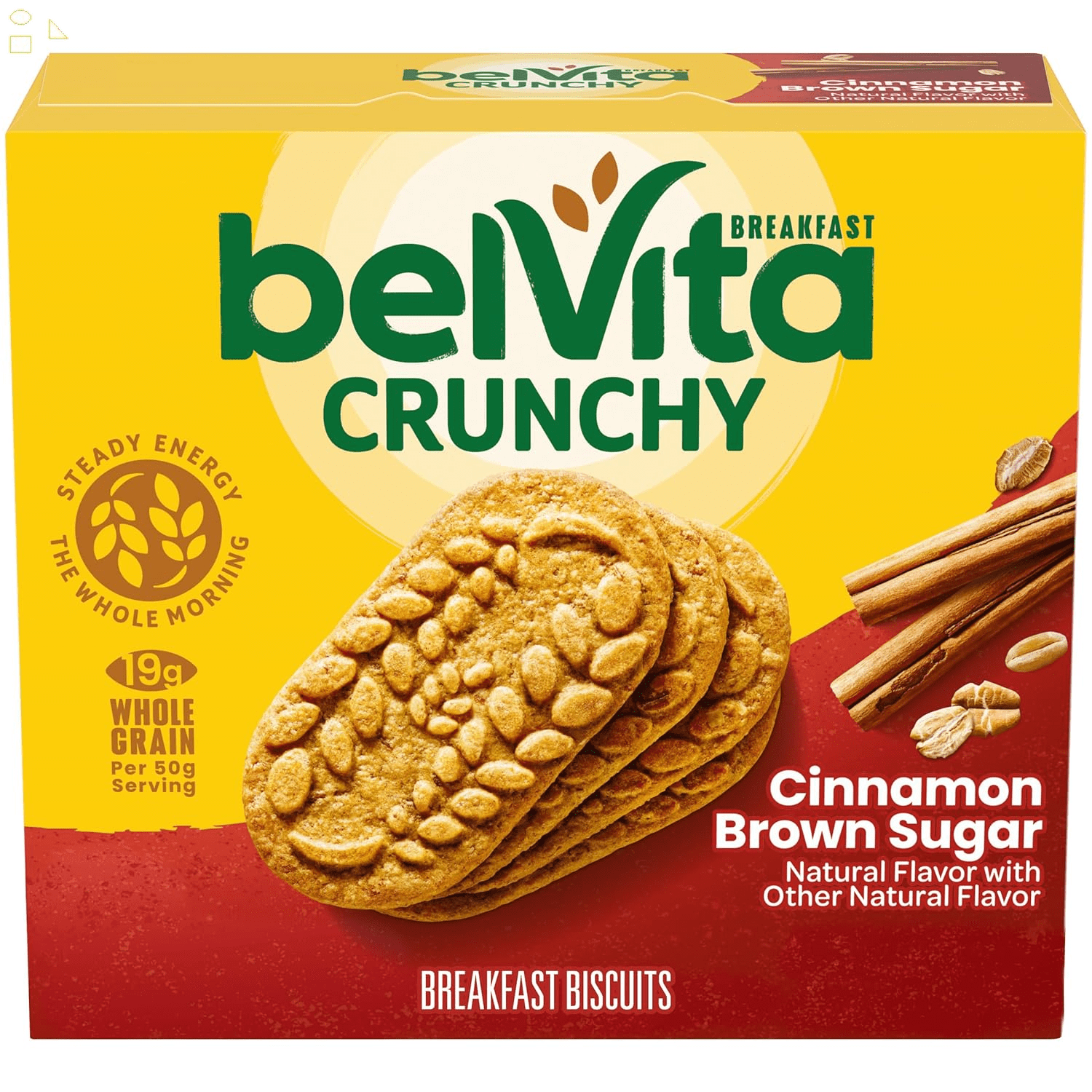 Belvita Cinnamon Brown Sugar Breakfast Biscuits, 5 Packs (4 Biscuits ...