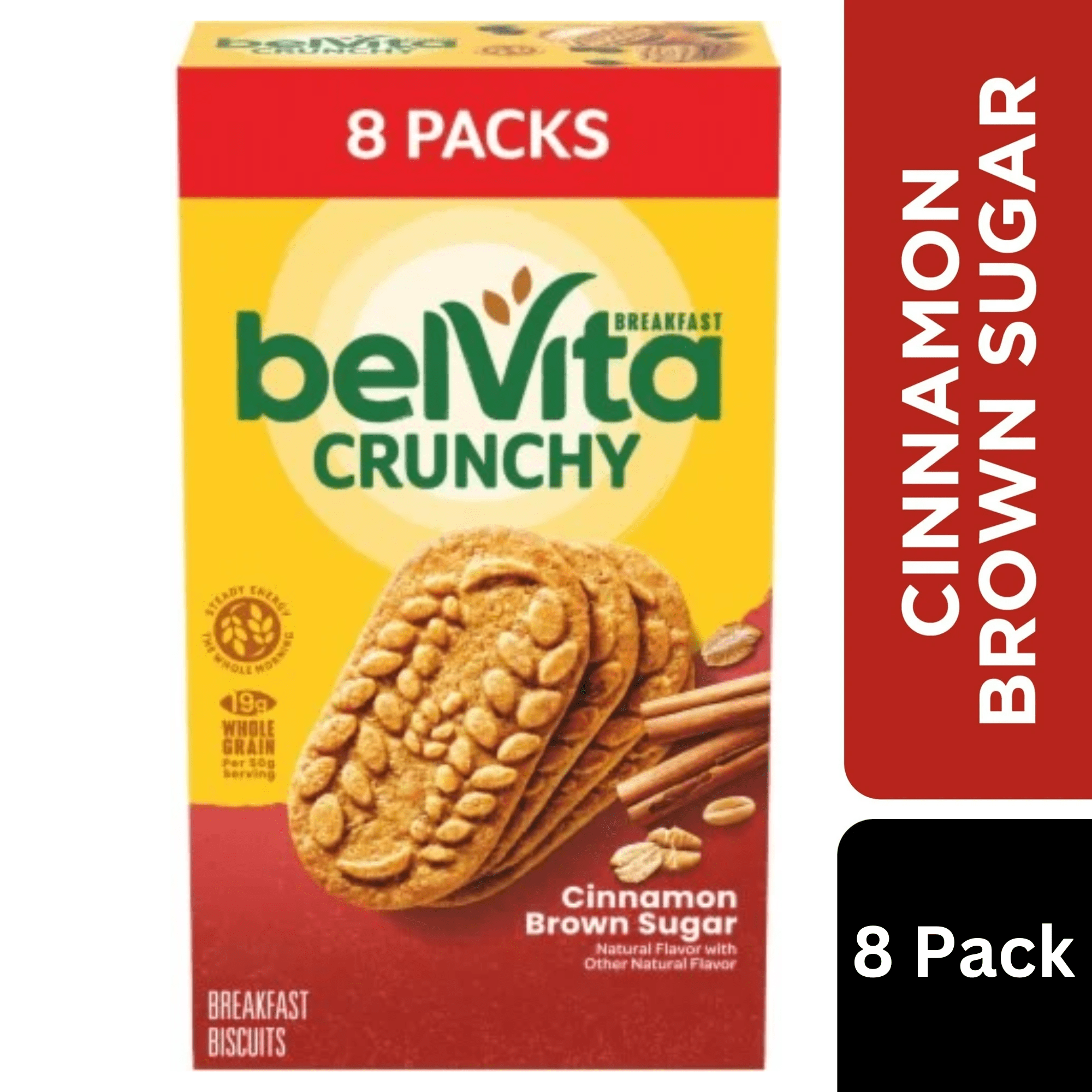 Belvita Crunchy Cinnamon Brown Sugar 1.76 Oz., (Box Of 8) - Walmart.com