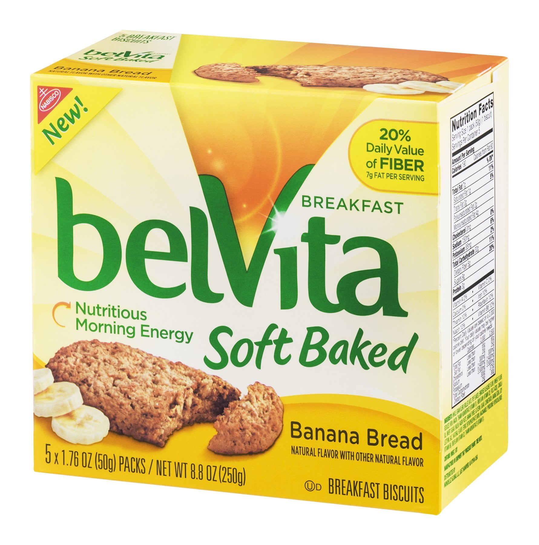 Belvita Soft Baked Breakfast Biscuit Banana Bread - Walmart.com