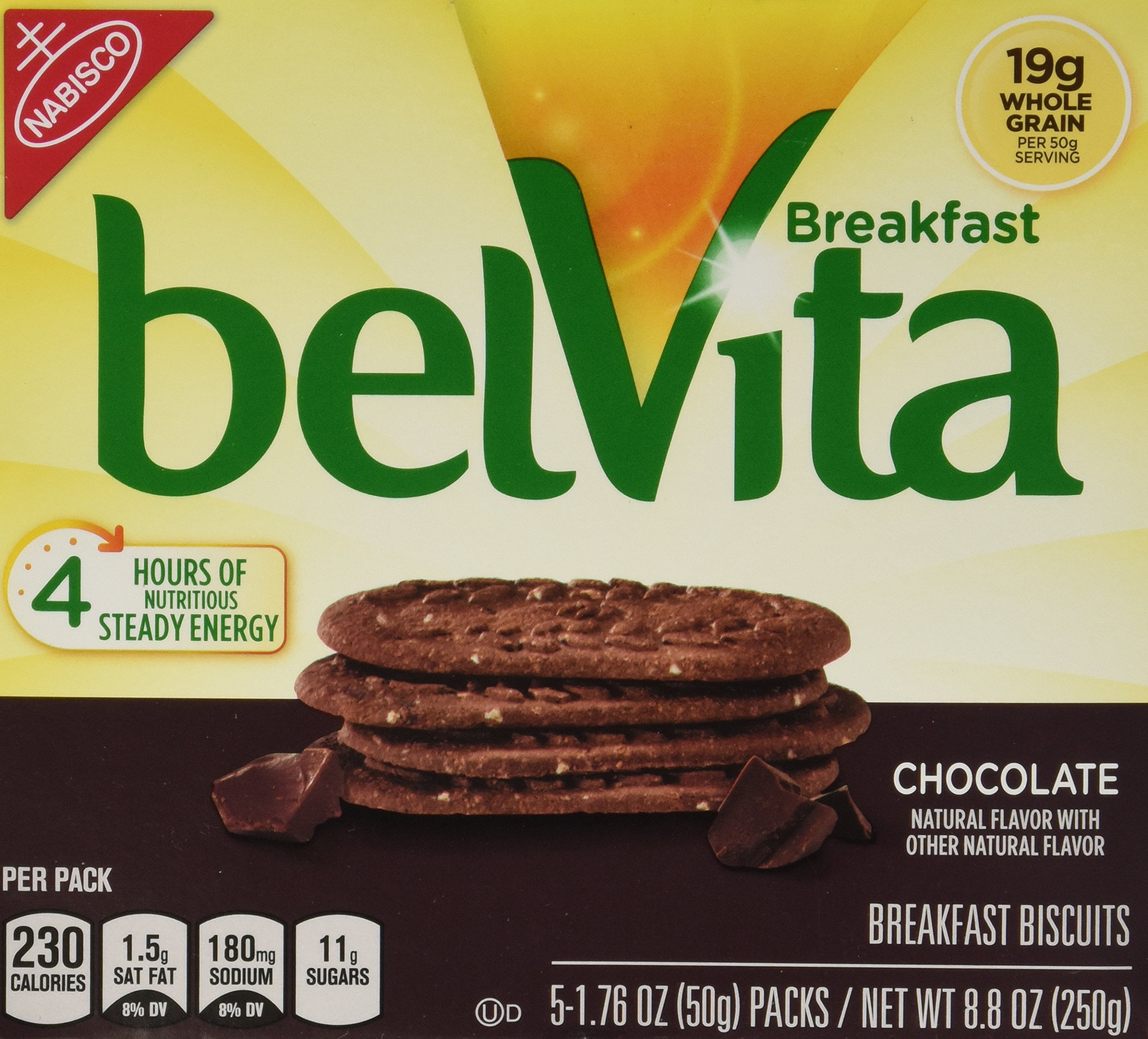 Belvita Whole Grain Chocolate CCF19 Breakfast Biscuits, 8.8 Ounce (Pack ...