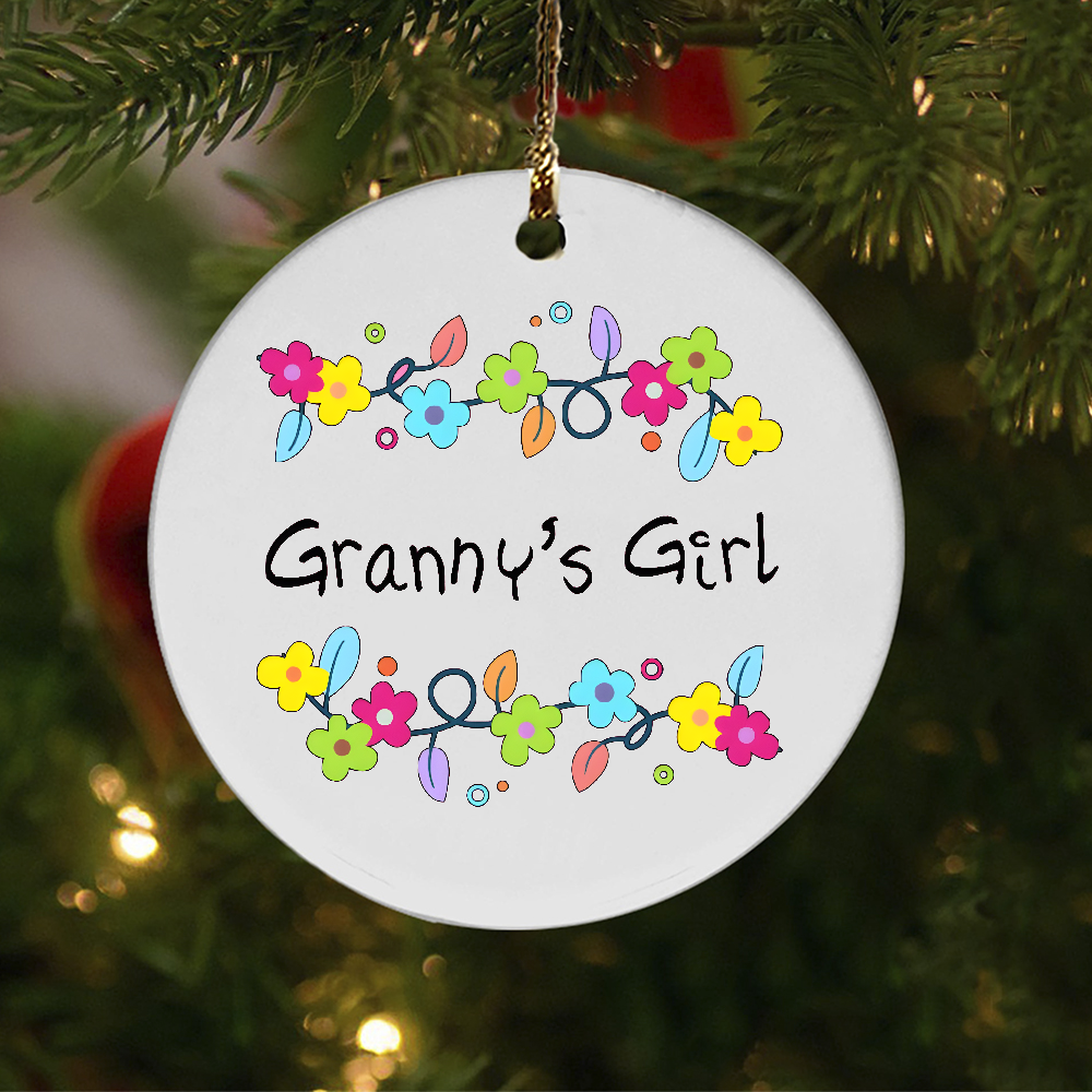 Belvo Bright Flowers Granny Ornament Family Grandma Theme Winter ...