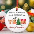 Belvo Ceramic Ornament Be Proud Of The Work You Do Round Home Party ...