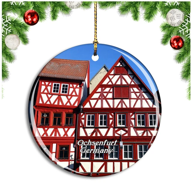Belvo Ceramic Ornament Germany Ochsenfurt City Travel Souvenir Winter ...