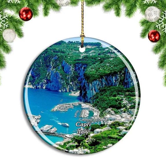 Belvo Ceramic Ornament Italy Capri Island Sea Coast City Travel ...