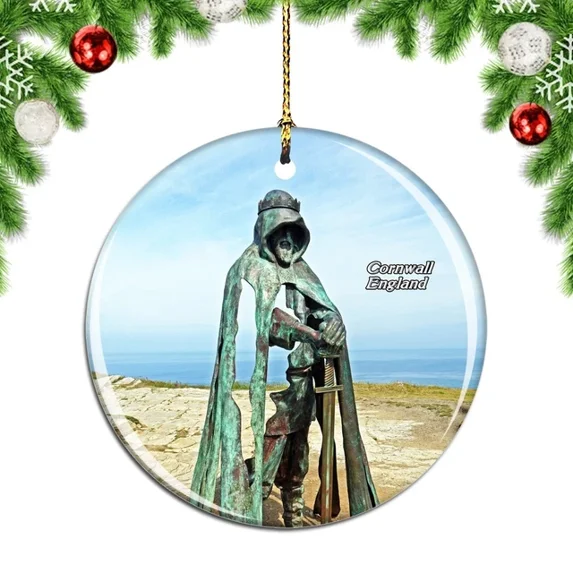 Belvo Ceramic Ornament UK King Arthur Statue Cornwall England City ...