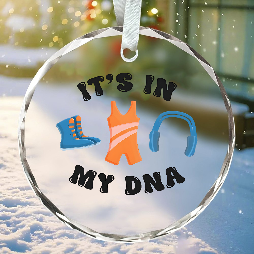 Belvo It's in My DNA Wrestling Ornament, Wrestler Baby Decor, Crystal ...