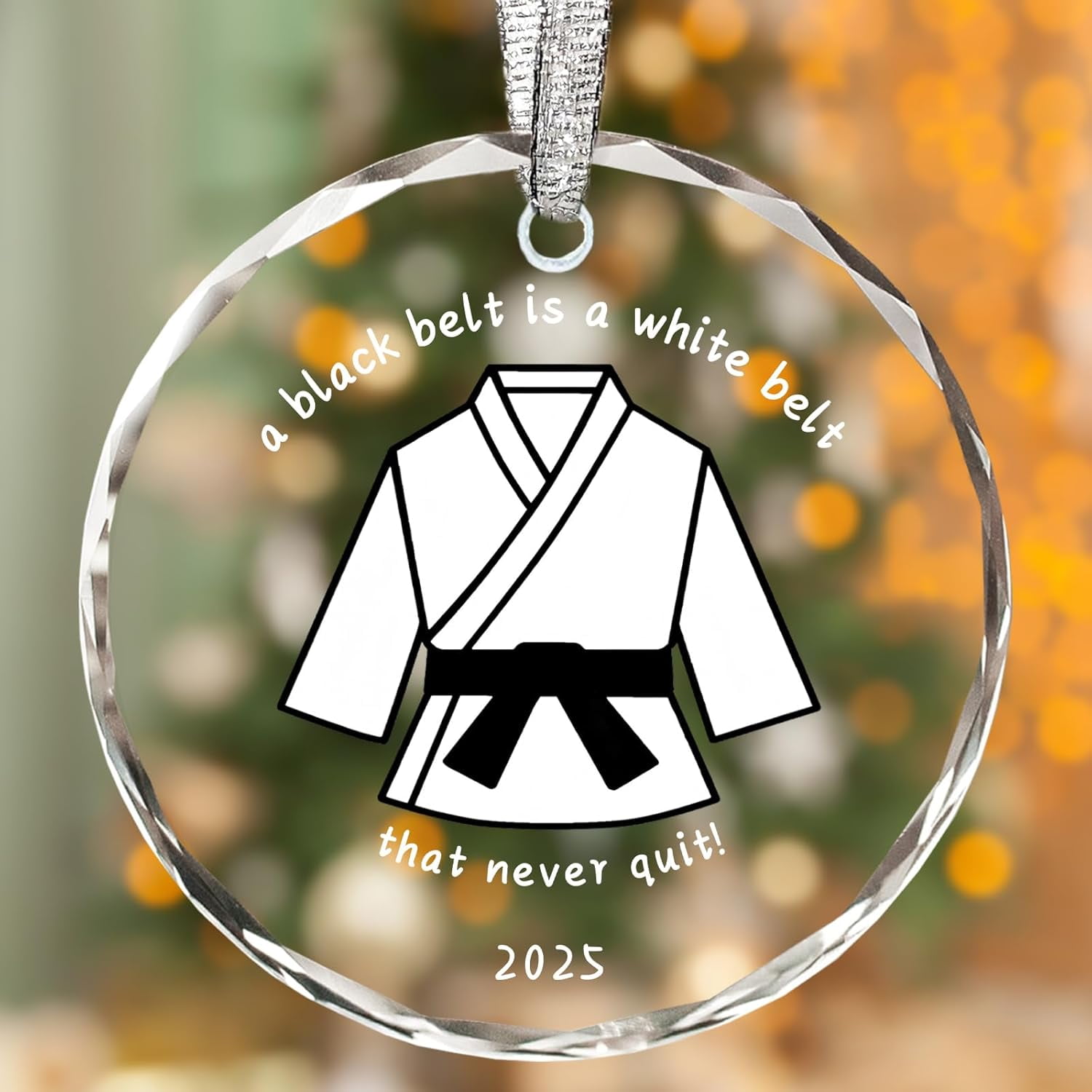 Belvo Karate Ornament Gift for Girls or Martial Arts Lovers, Glass ...