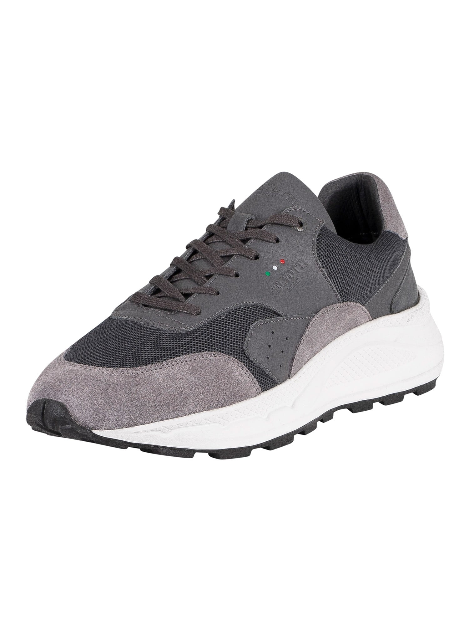 Belvotti Milano Mazzola Suede Trainers, Grey - Walmart.com