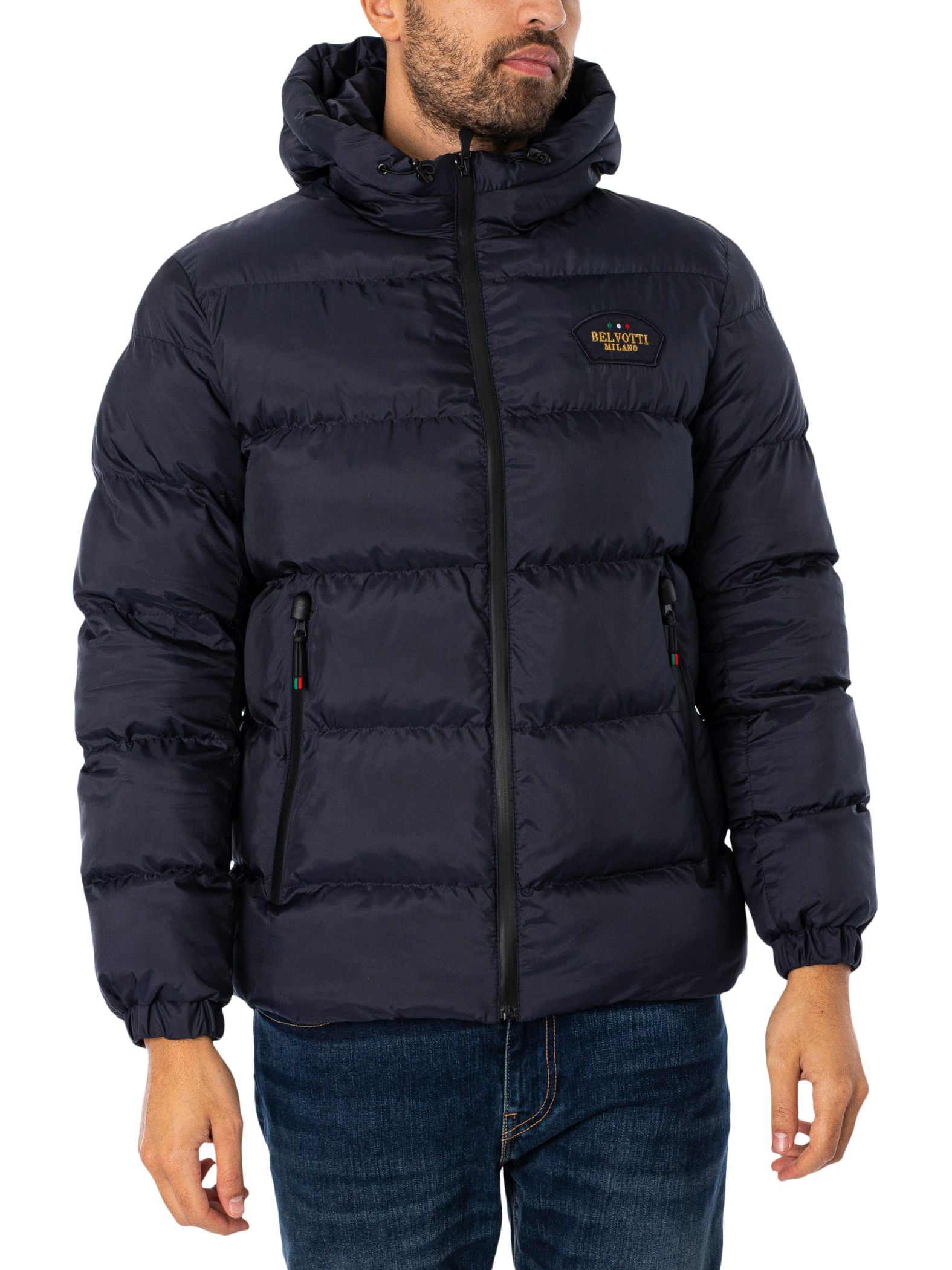 Belvotti Milano Stello Puffer Jacket, Blue - Walmart.com