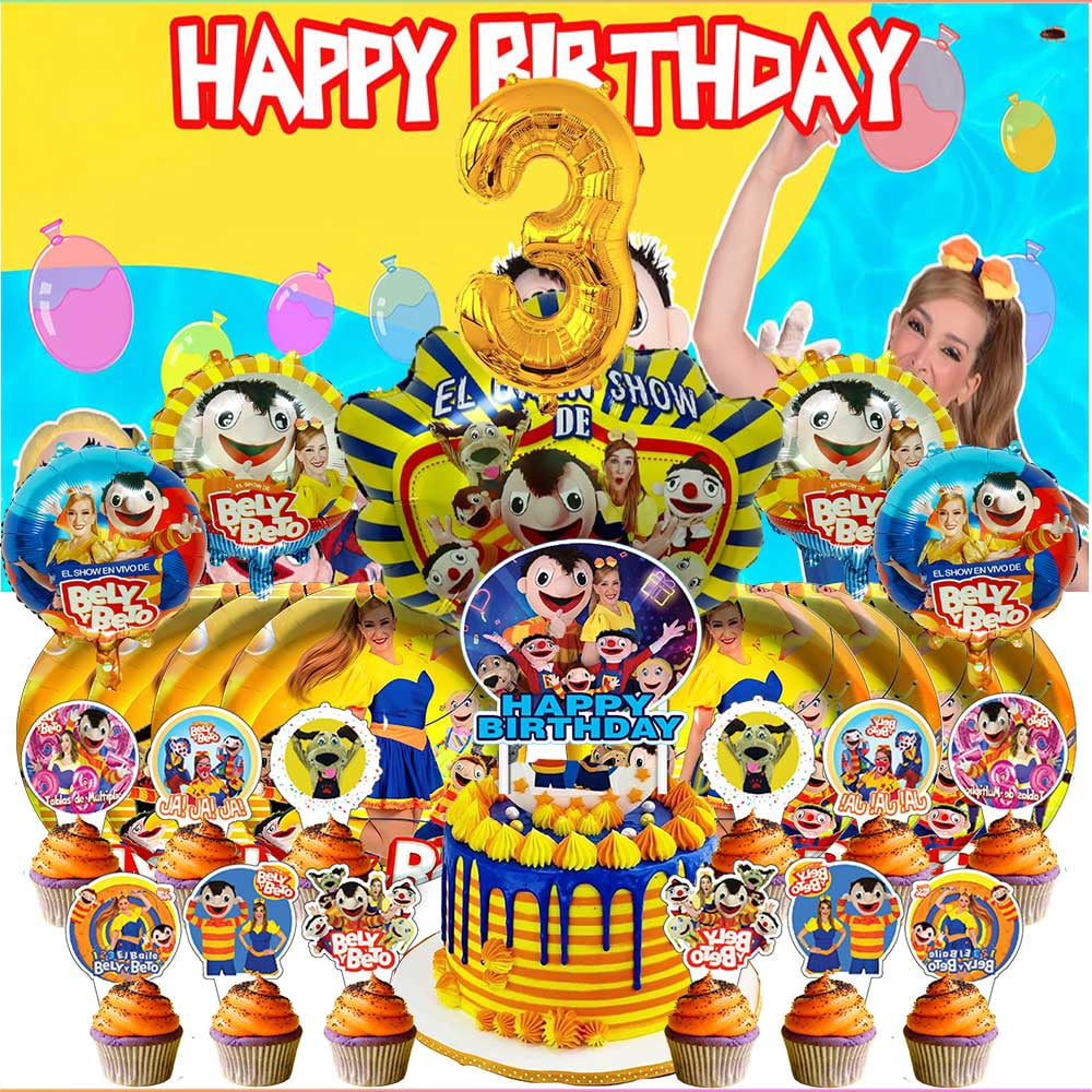 Bely Y Beto Plates Birthday Supplies Decorations Decor Backdrop Banner ...