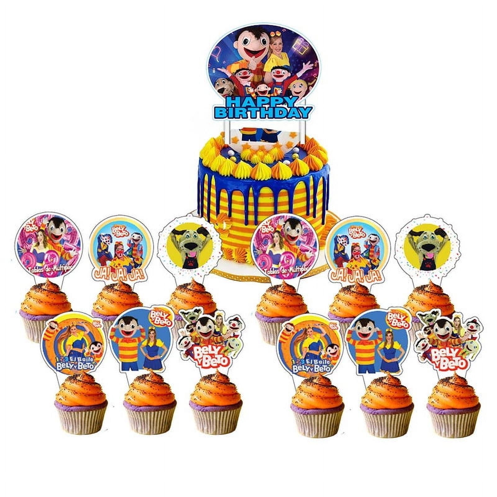 Bely Y Beto Cake Topper Cupcake Set Party Supplies Decoration Birthday ...