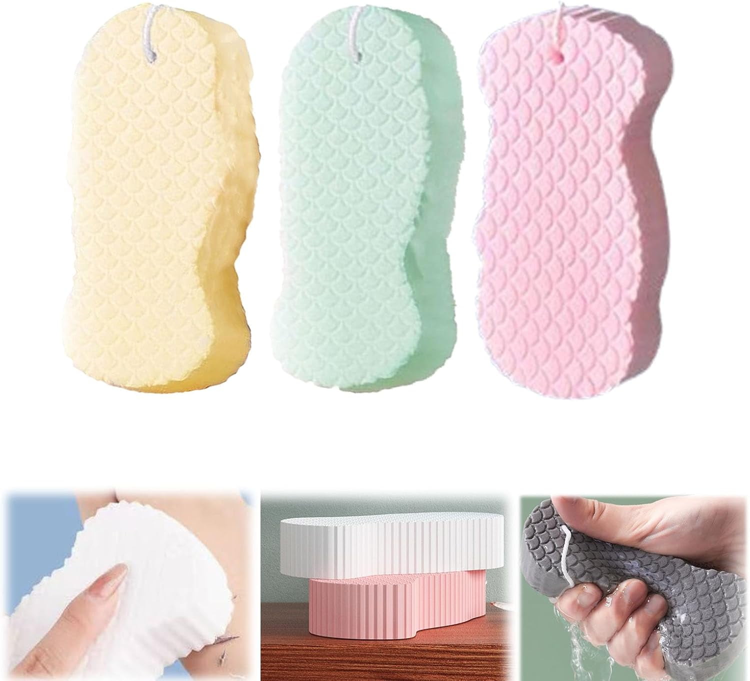 Bemarosa Sponge, Bemarosa Sponge for Skin, Korean Skin Scrubber ...