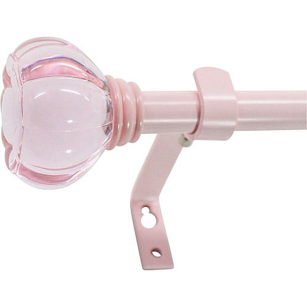 Beme Juvenile 5/8" Acrylic Crown Telescoping Curtain Rod Set - Walmart.com