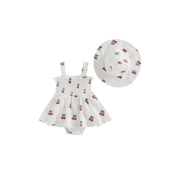 BemeyourBBs 2Pcs Newborn Baby Girl Summer Clothes Smocked Outfit Romper ...