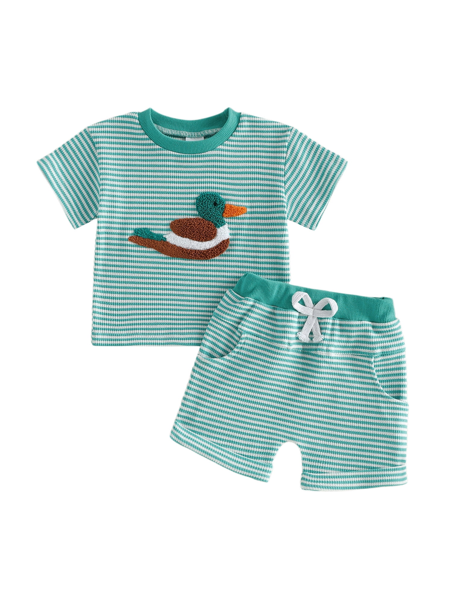 BemeyourBBs 2Pcs Toddler Boys Duck Outfits Baby Boy Summer Clothes ...