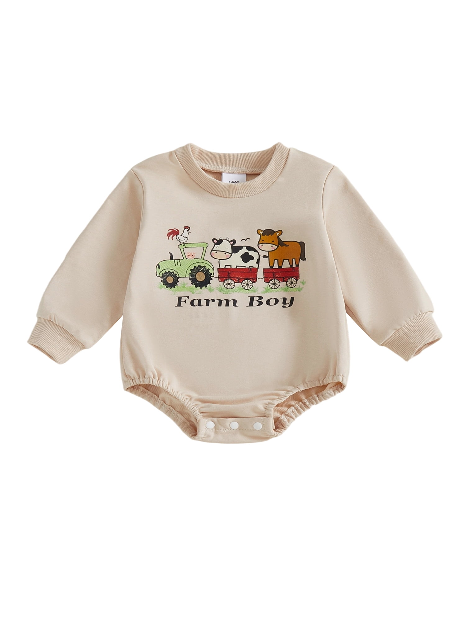 BemeyourBBs Baby Boy Farm Themed Romper Newborn Farm Boy Outfit Bubble ...