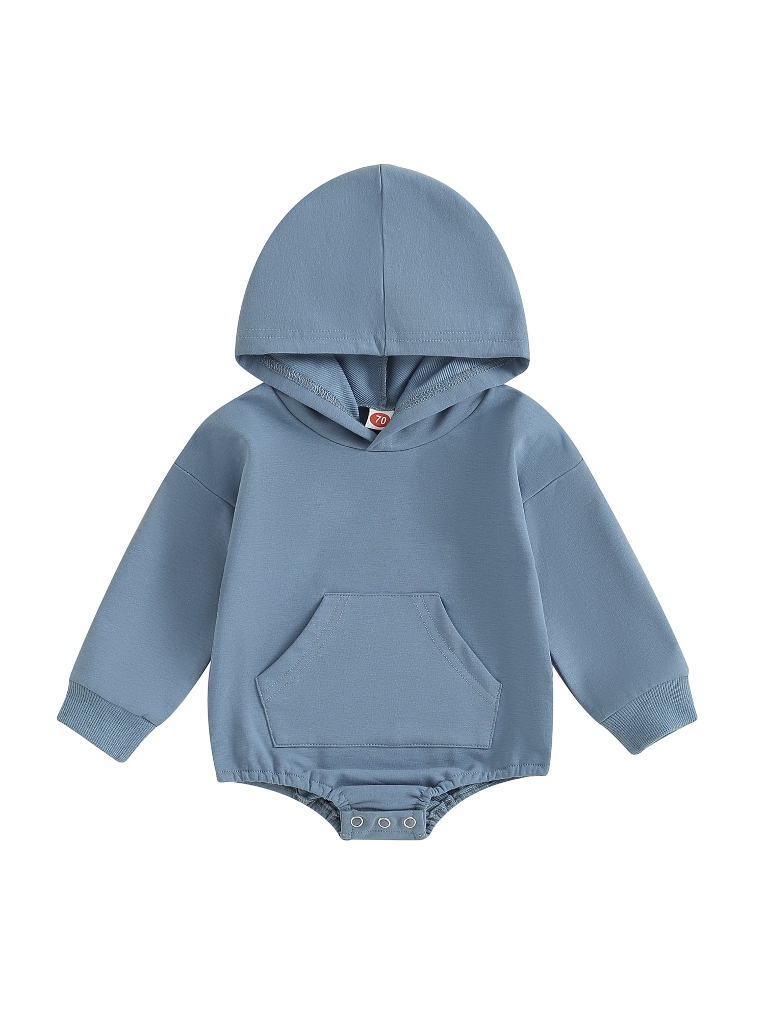 BemeyourBBs Baby Boy Girl Hooded Romper Infant Hoodie Sweatshirt Long ...