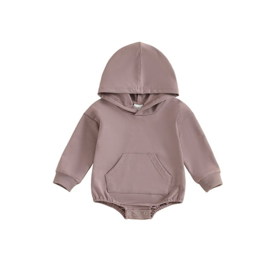 BemeyourBBs Baby Boy Girl Hooded Romper Infant Hoodie Sweatshirt Long ...