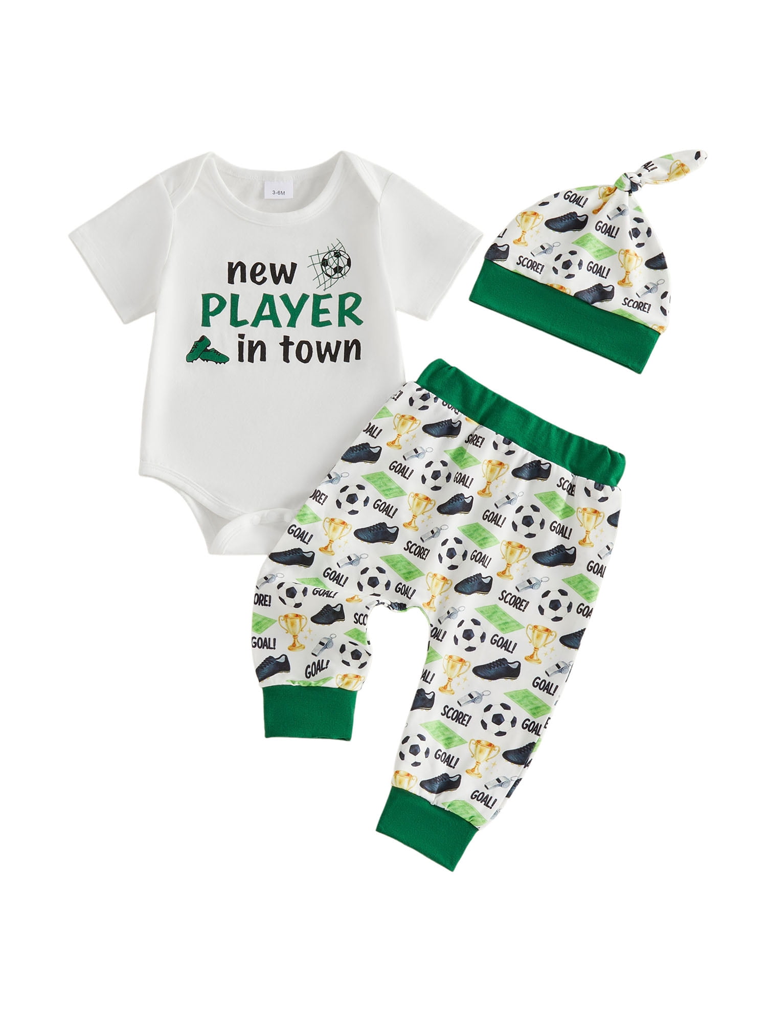BemeyourBBs Baby Boy Spring Summer Fall Clothes Baby Boy Football ...