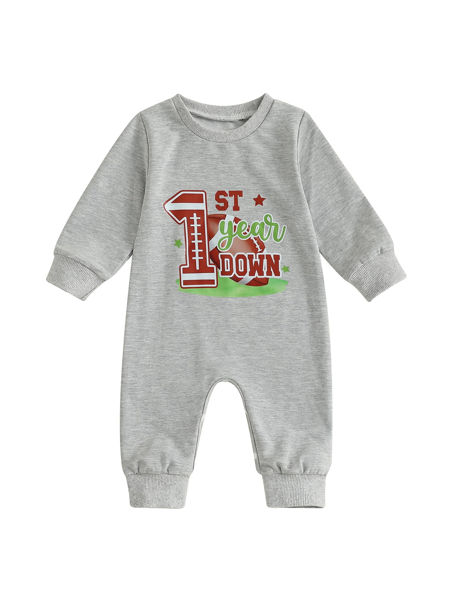 BemeyourBBs Baby Boys Sweatshirts Rompers Rugby Letter Print Fall Bodysuits - Walmart.com