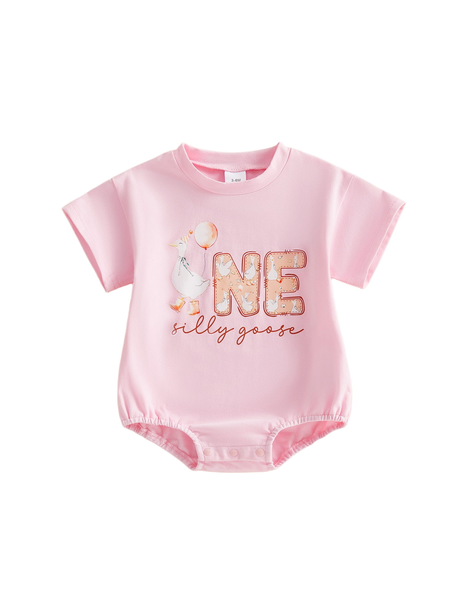 BemeyourBBs Baby Girl First Birthday Outfits Silly Goose Bubble Romper ...