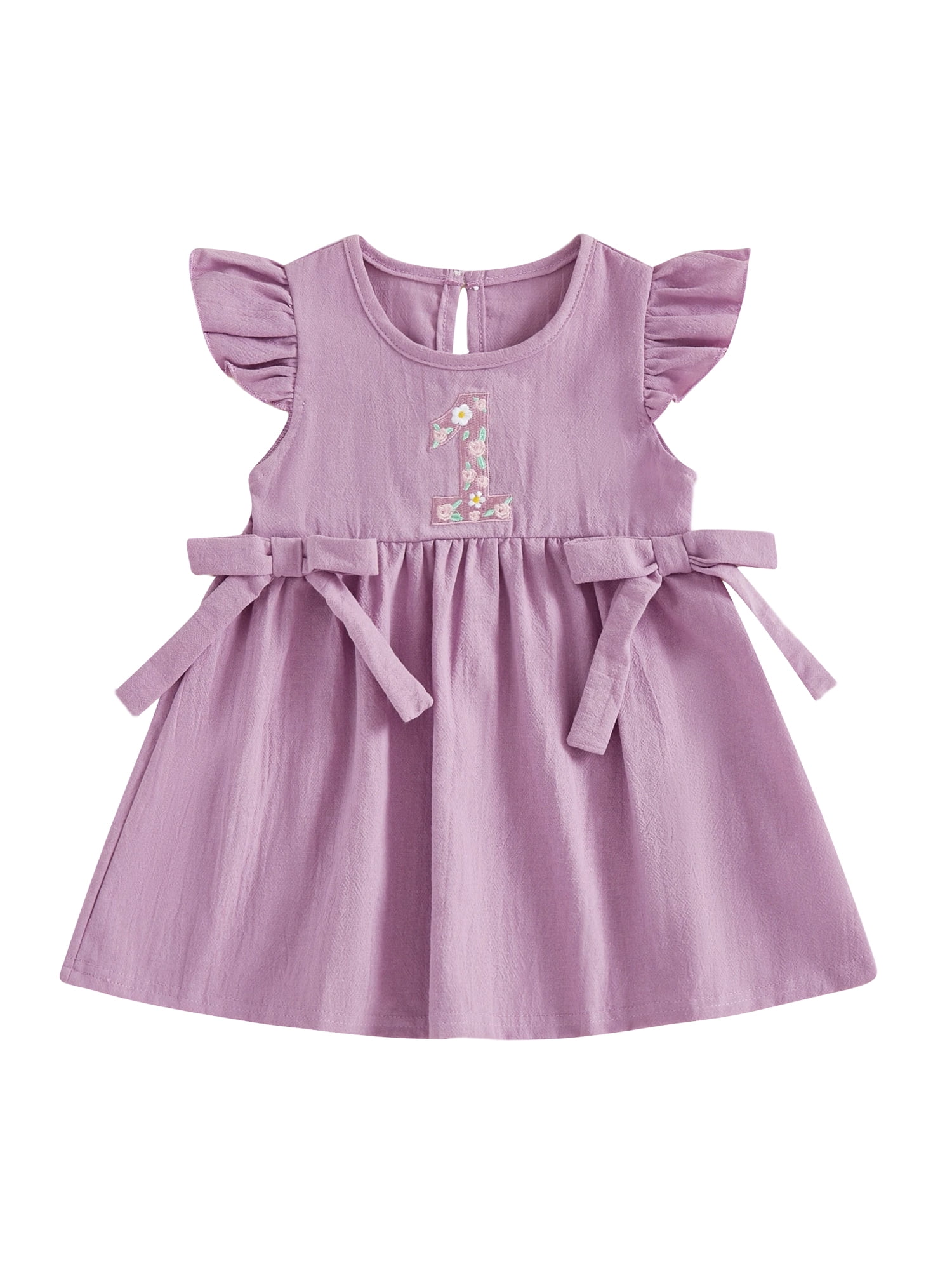 BemeyourBBs Baby Girls Birthday Dress 1 Year Old Birthday Outfit A-line ...