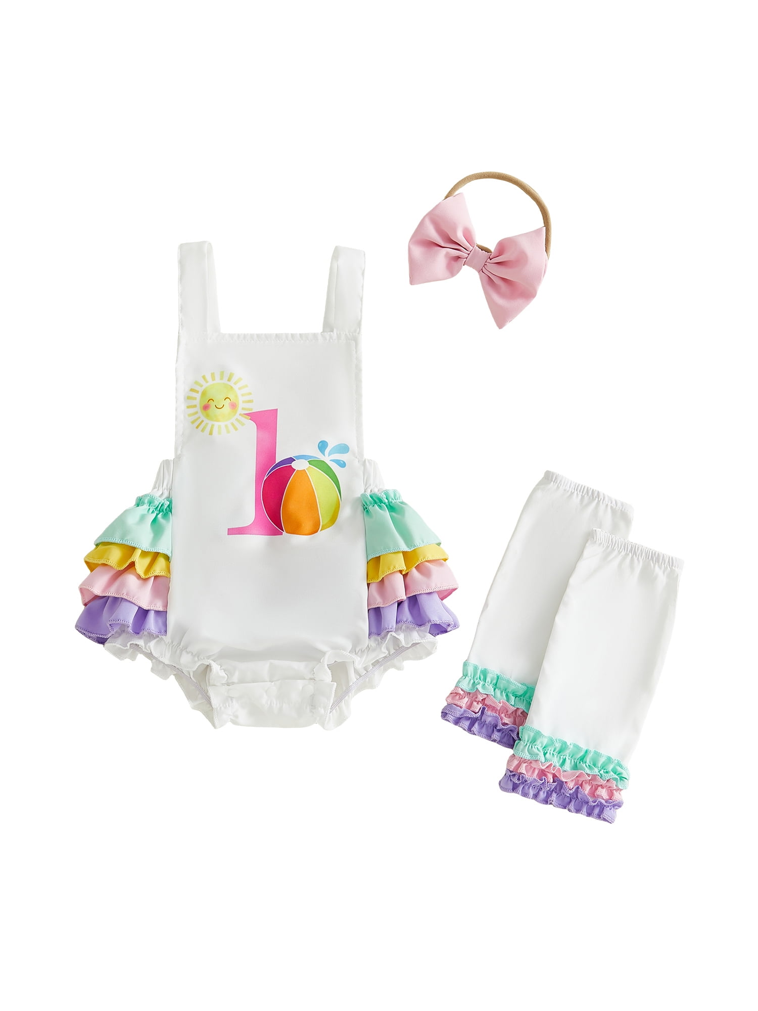 BemeyourBBs Baby Girls Firth Birthday Outfit One Years Old 1st ...