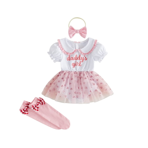 BemeyourBBs Daddy's Girl Baby Girl Summer Romper Dress Clothes Newborn ...