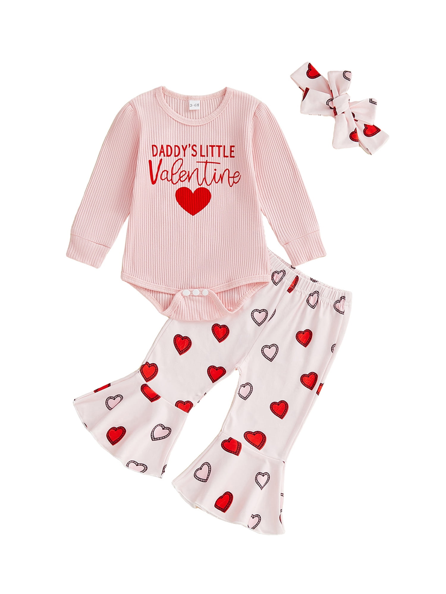 BemeyourBBs Daddy's Valentine Baby Girls Valentine Day Outfits Long ...