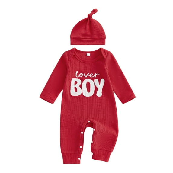 BemeyourBBs Infant Baby Boy Girl Little Valentine Outfit Ribbed Romper ...