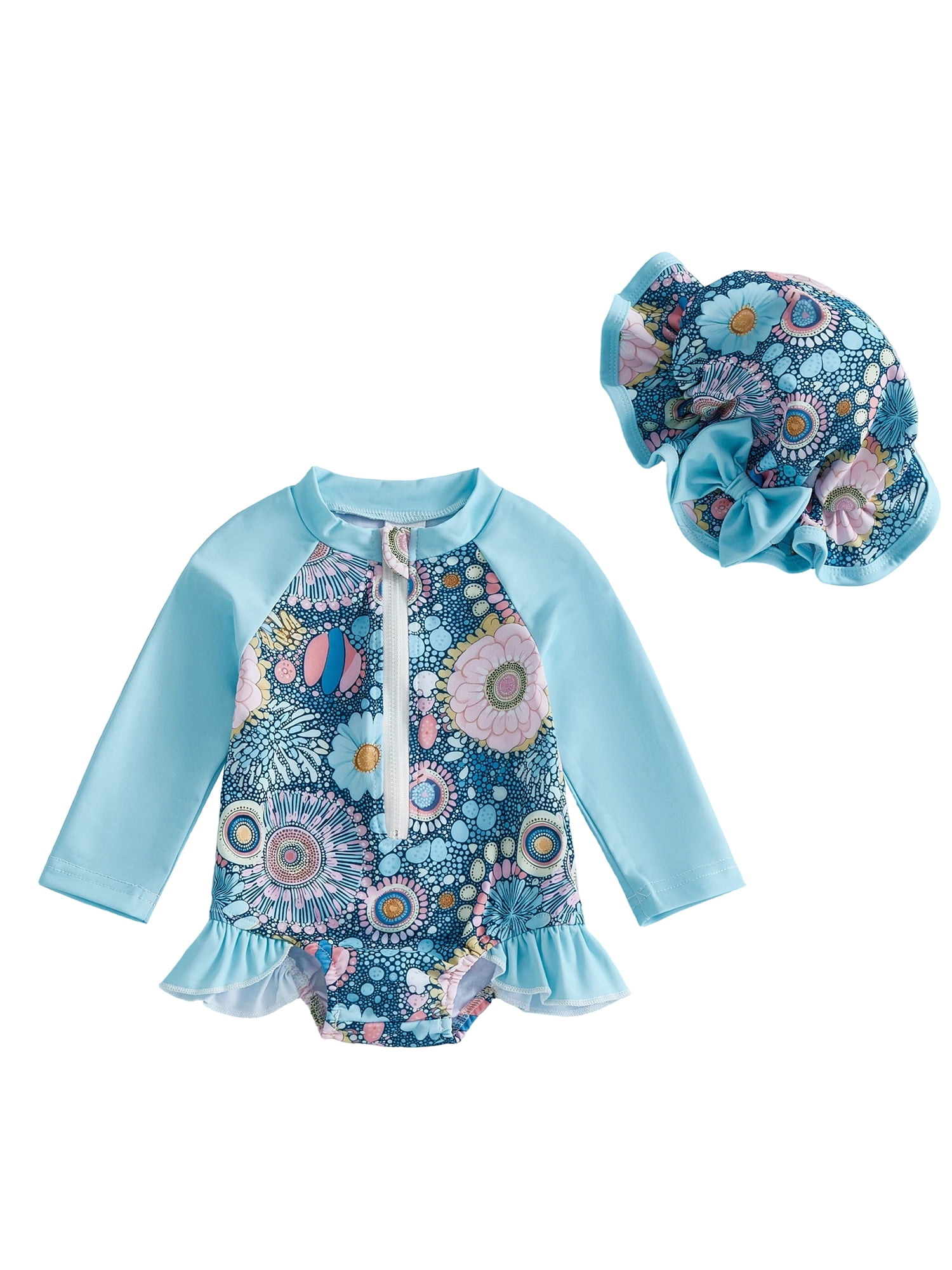 BemeyourBBs Infant Baby Girl Swimsuit Infant Bathing Suit One-Piece ...