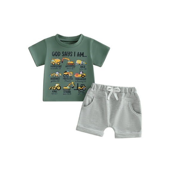 BemeyourBBs Infant God Say I Am Toddler Baby Boy Christening Clothes ...