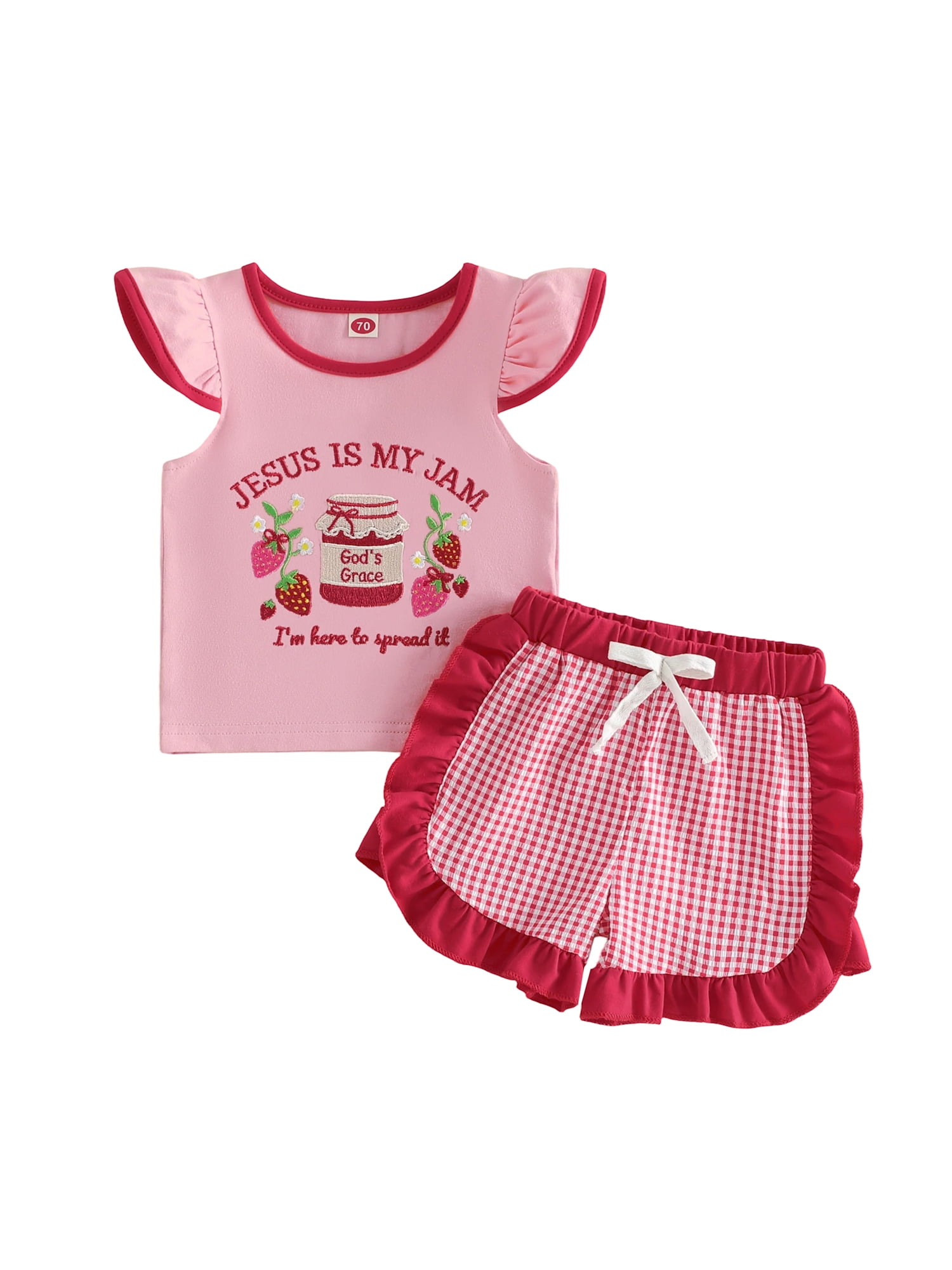 BemeyourBBs Jesus Is My Jam Toddler Baby Girl Easter Outfit Cute Summer ...