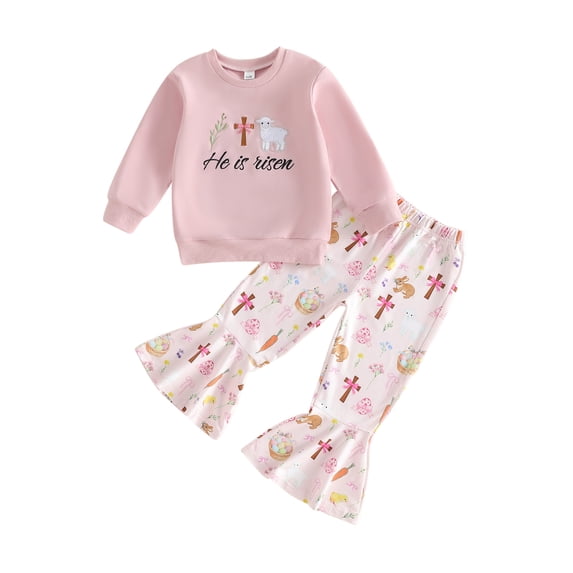 BemeyourBBs Kids Toddler Baby Girl Easter Girls Outfits He is Risen ...