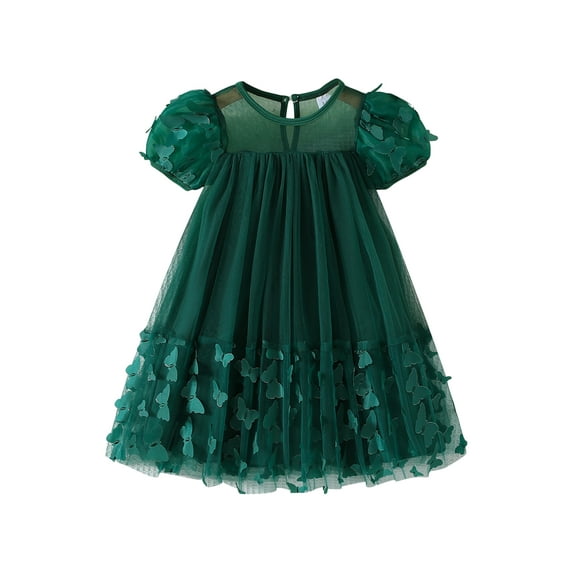 BemeyourBBs Kids Toddler Girl Tulle Dress Big Girls Fairy Tutu Dress 3D ...