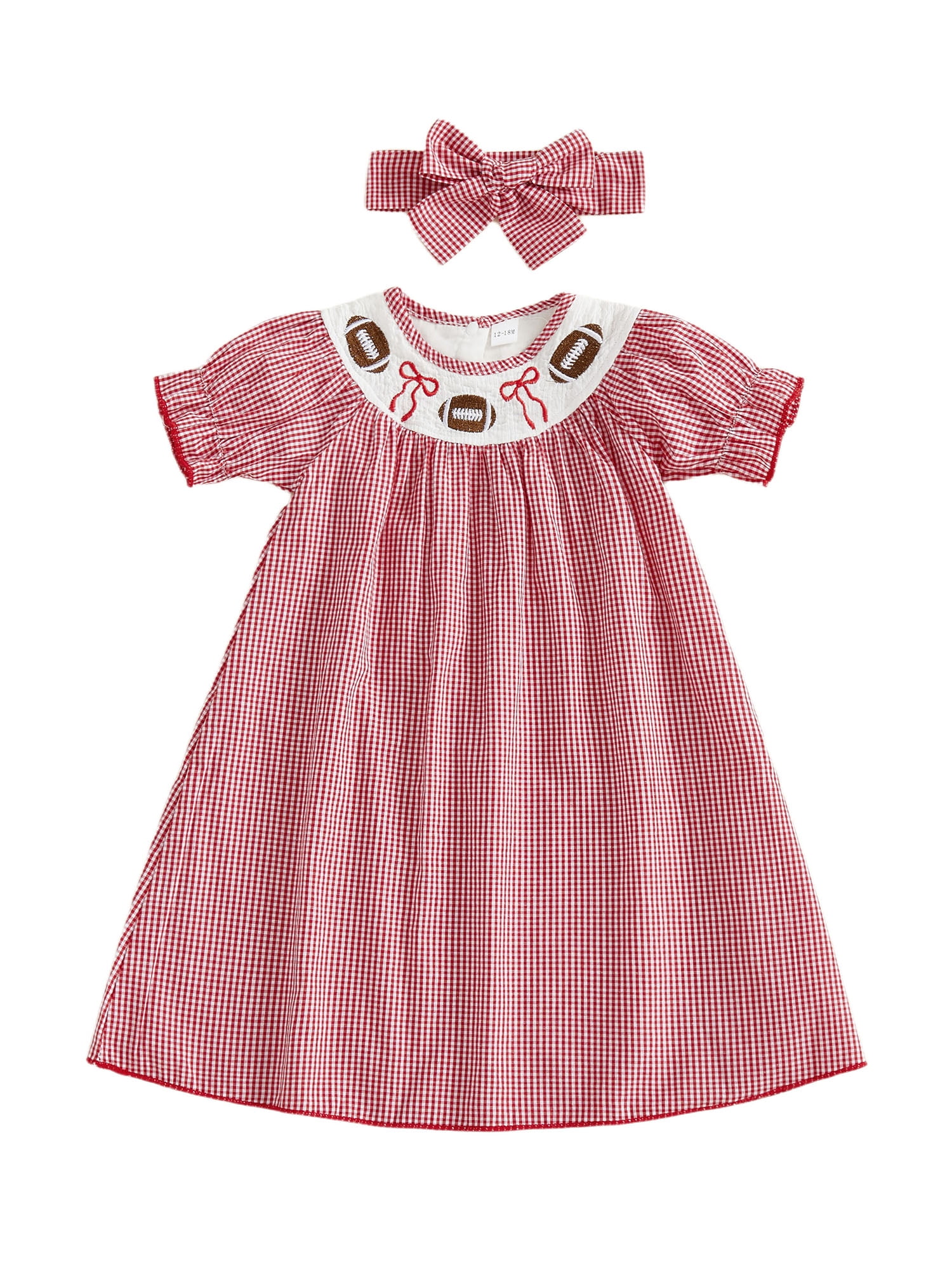 BemeyourBBs Little Big Sister Matching Outfits Baby Girl Plaid Print ...