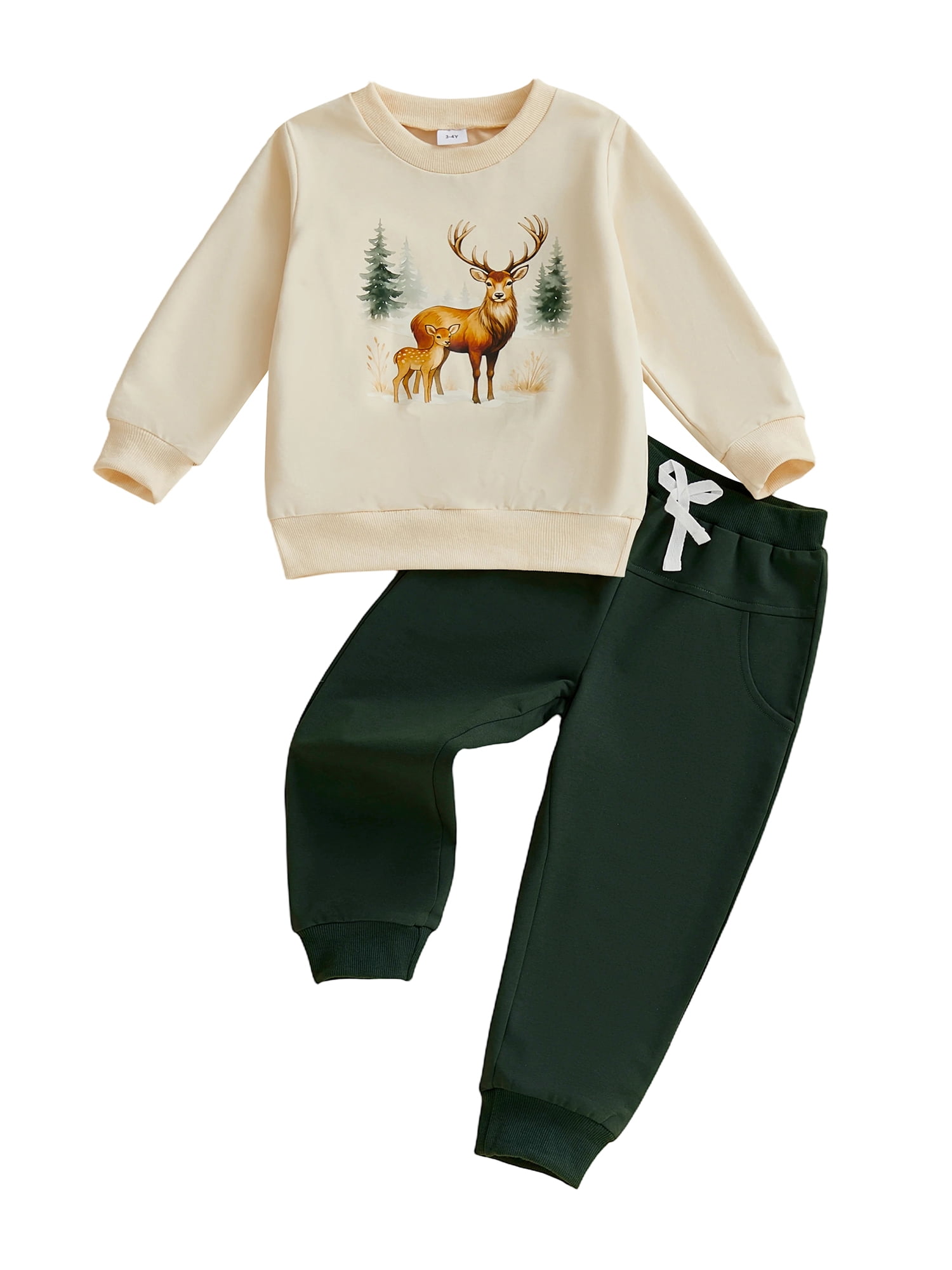 BemeyourBBs Little Toddler Baby Boy Hunting Outfit Animal Print Long ...