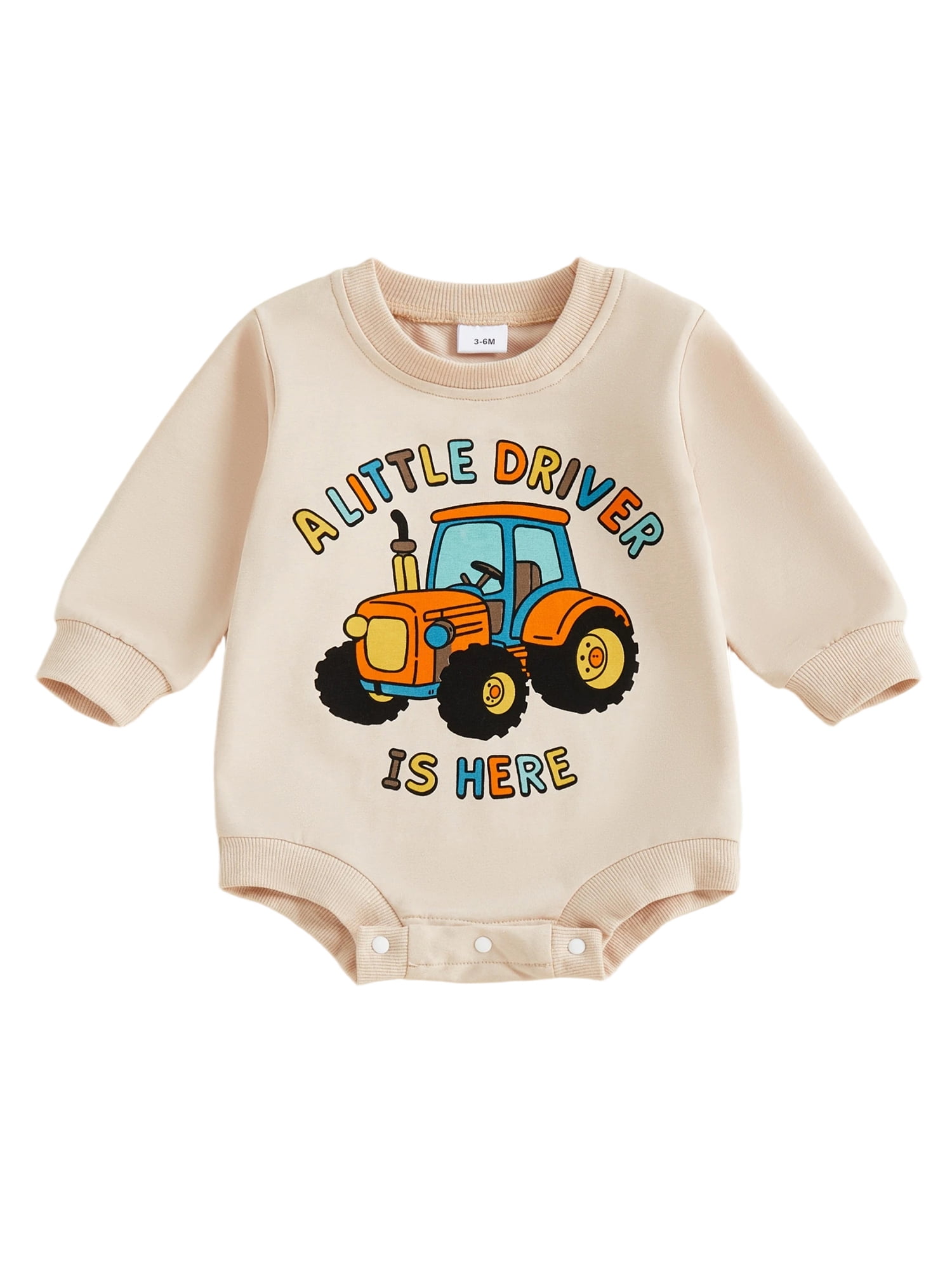 BemeyourBBs Newborn Baby Boy Bubble Romper A Little Driver Is Here ...