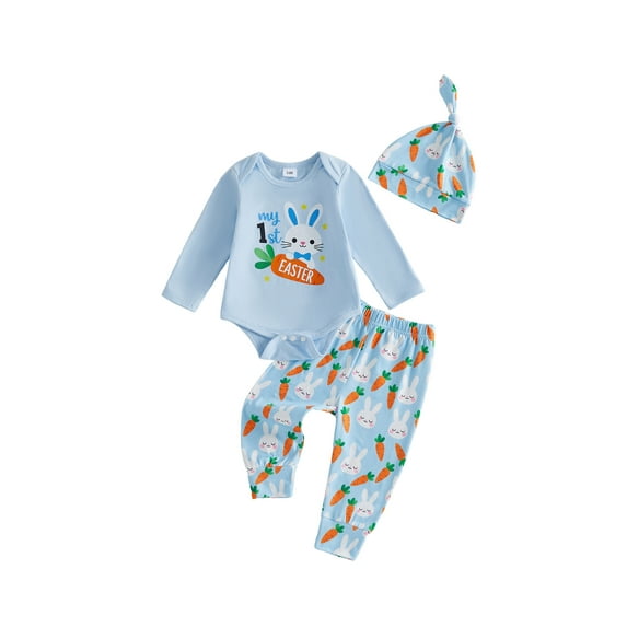 BemeyourBBs Newborn Baby Boy My First Easter Outfits Easter Bunny ...