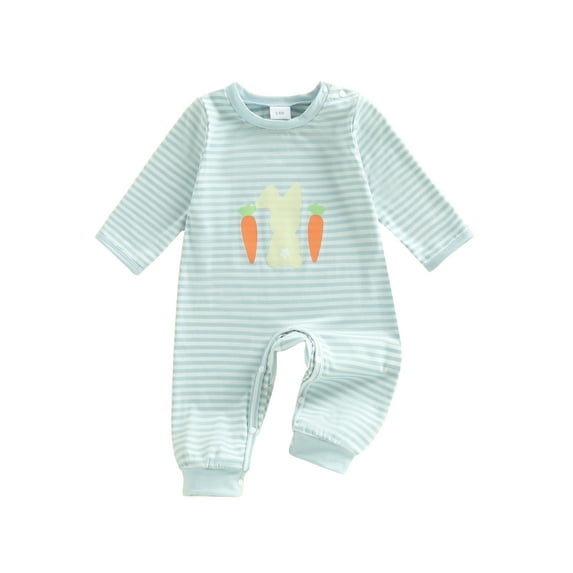 BemeyourBBs Newborn Baby Boy Girl Easter Outfit Easter Bunny Romper ...