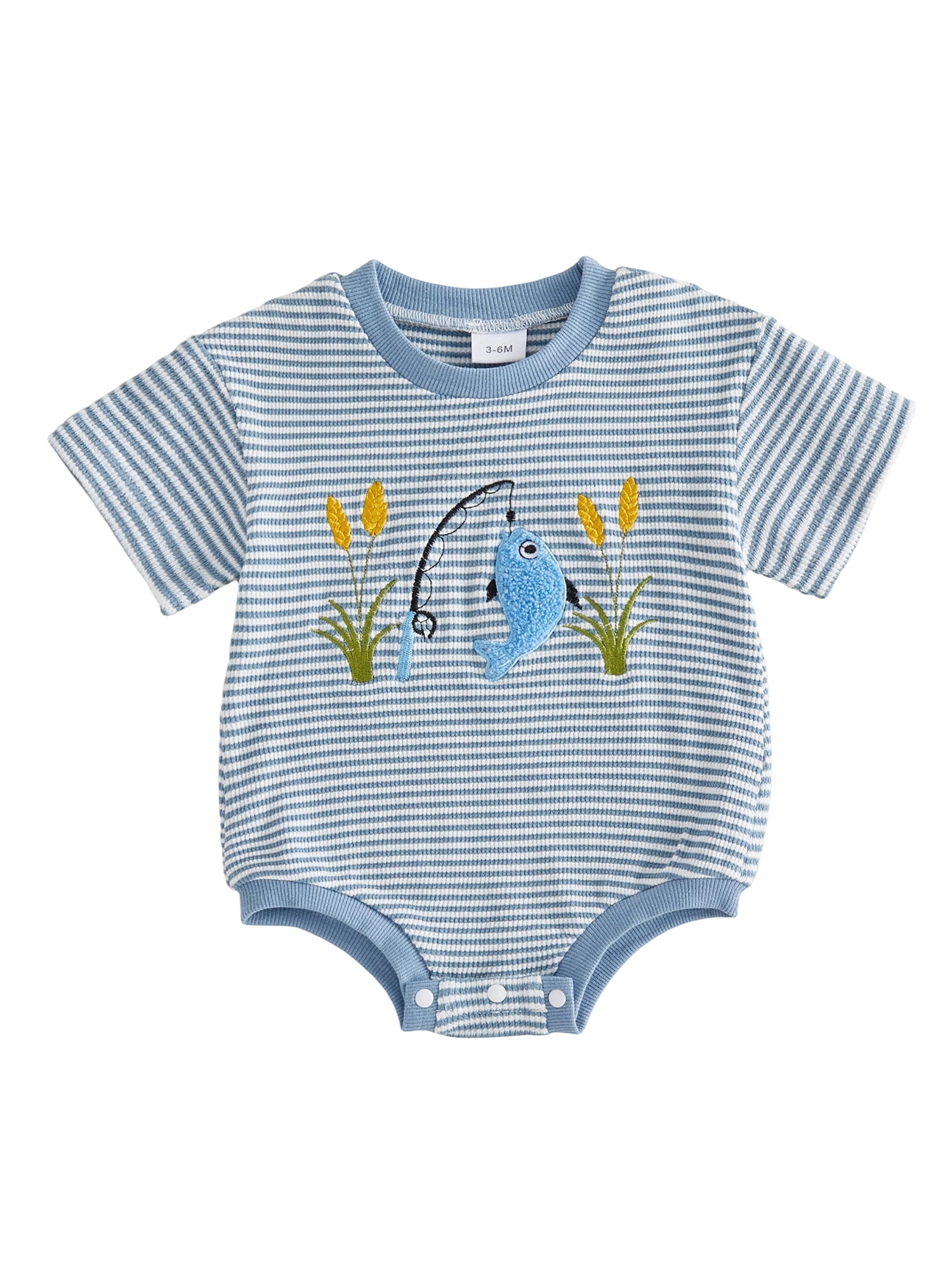 BemeyourBBs Newborn Baby Boy Summer Clothes Infant Baby Boys Fishing ...