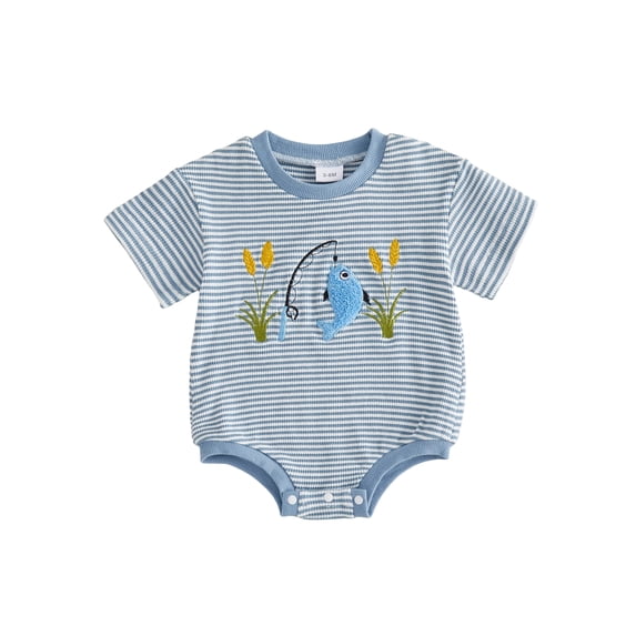 BemeyourBBs Newborn Baby Boy Summer Clothes Infant Baby Boys Fishing ...