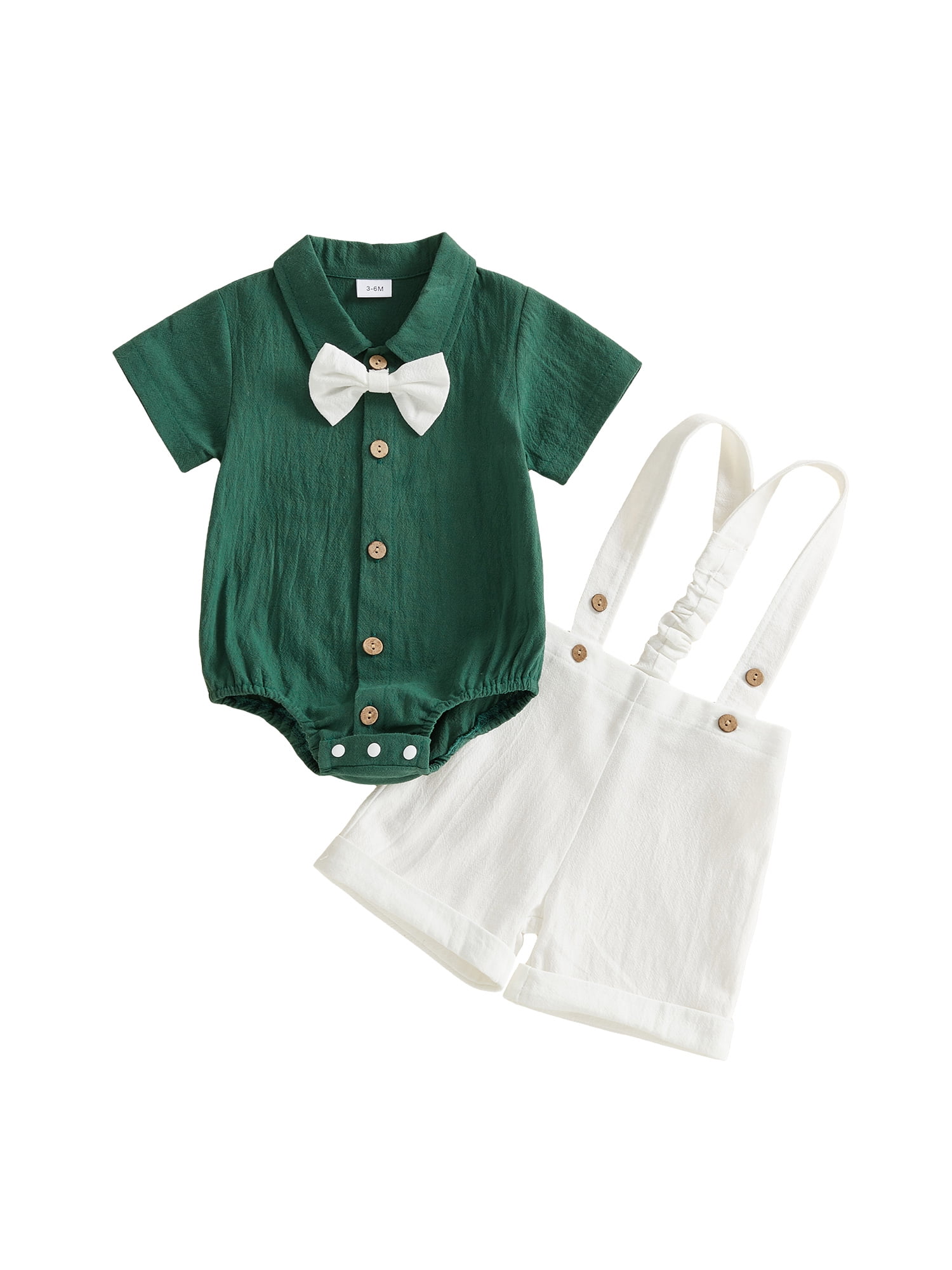 BemeyourBBs Newborn Baby Boys Summer Clothes Cotton Linen Baptism Day ...