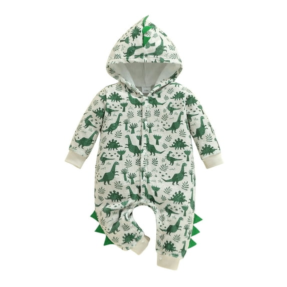 BemeyourBBs Newborn Baby Dinosaur Outfit Plush Warm Fall Winter Hooded ...