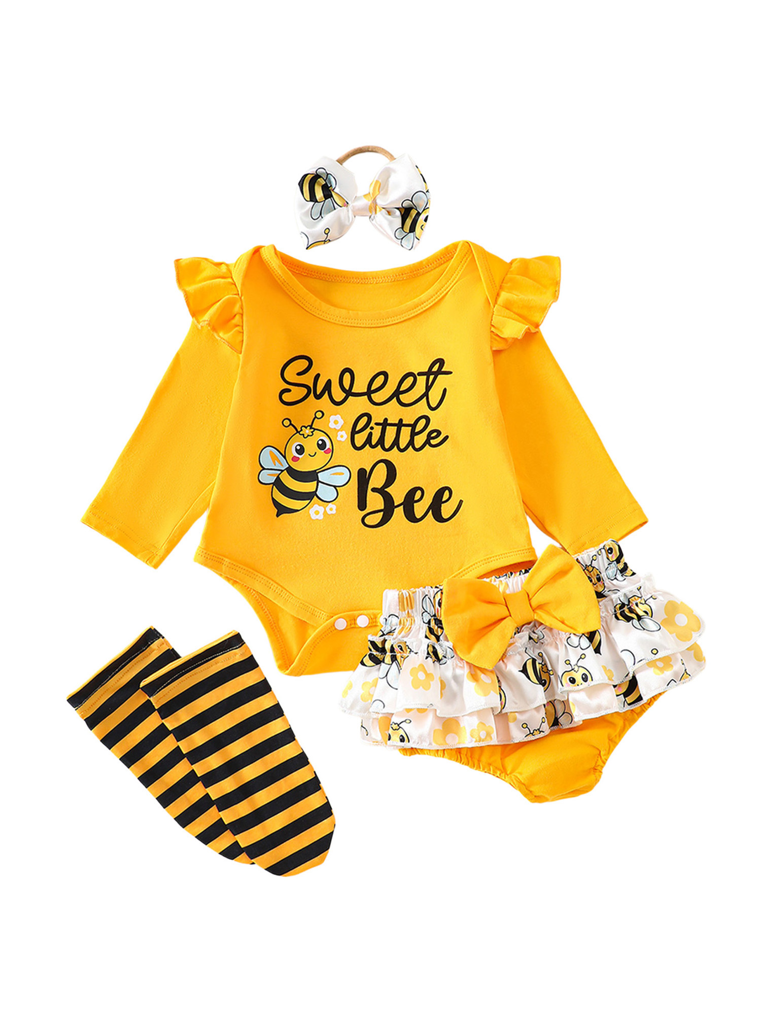BemeyourBBs Newborn Baby Girl Bee Outfit Spring Fall Winter Summer ...